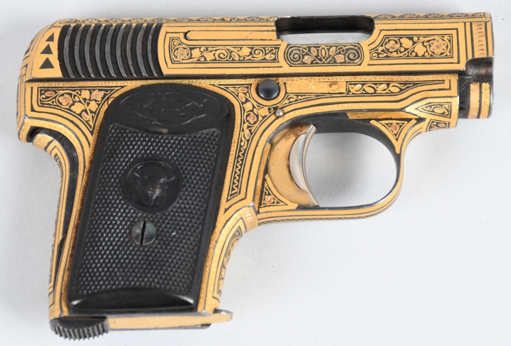 Gold Engraved Pistol