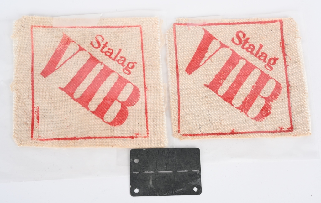 WWII NAZI GERMAN STALAG VIIB TAG & PATCHES WW2 | Proxibid