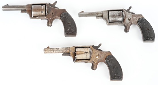 LOT (3) ANTIQUE H&A SPUR TRIGGER REVOLVERS | Guns & Military Artifacts ...