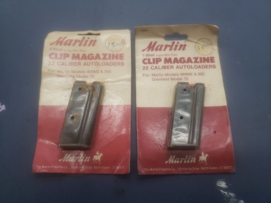 2 Marlin 22 Caliber Autoloaders Clip Magazine | Guns & Military ...