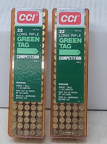 2-100 rnd box CCI Green Tag Competition 22lr | Guns & Military ...