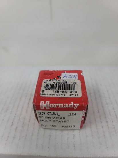 Hornady 55gr V-Max Moly coated 22 cal bullets | Guns & Military ...