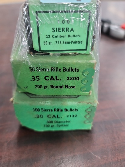 3 partial boxes assorted Sierra bullets | Online Auctions | Proxibid