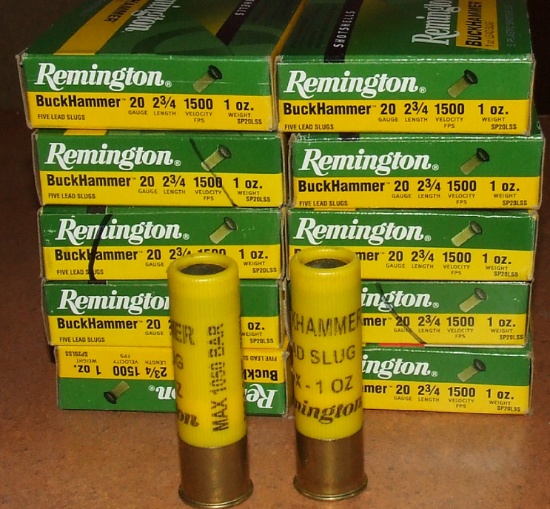 50 Rounds Remington 20 ga Slugs | Guns & Military Artifacts Ammo ...