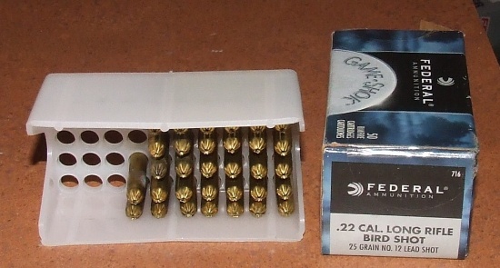 32 Rounds Federal 22 lr Birdshot | Online Auctions | Proxibid