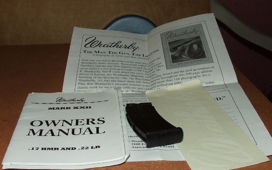 Weatherby Mark XX .17 HMR / 22 lr Magazine & Book | Guns & Military ...