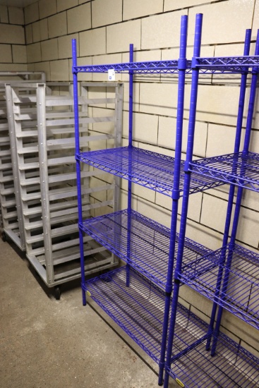 Blue Shelving Unit, 4 Shelves (kitchen) | Industrial Machinery ...