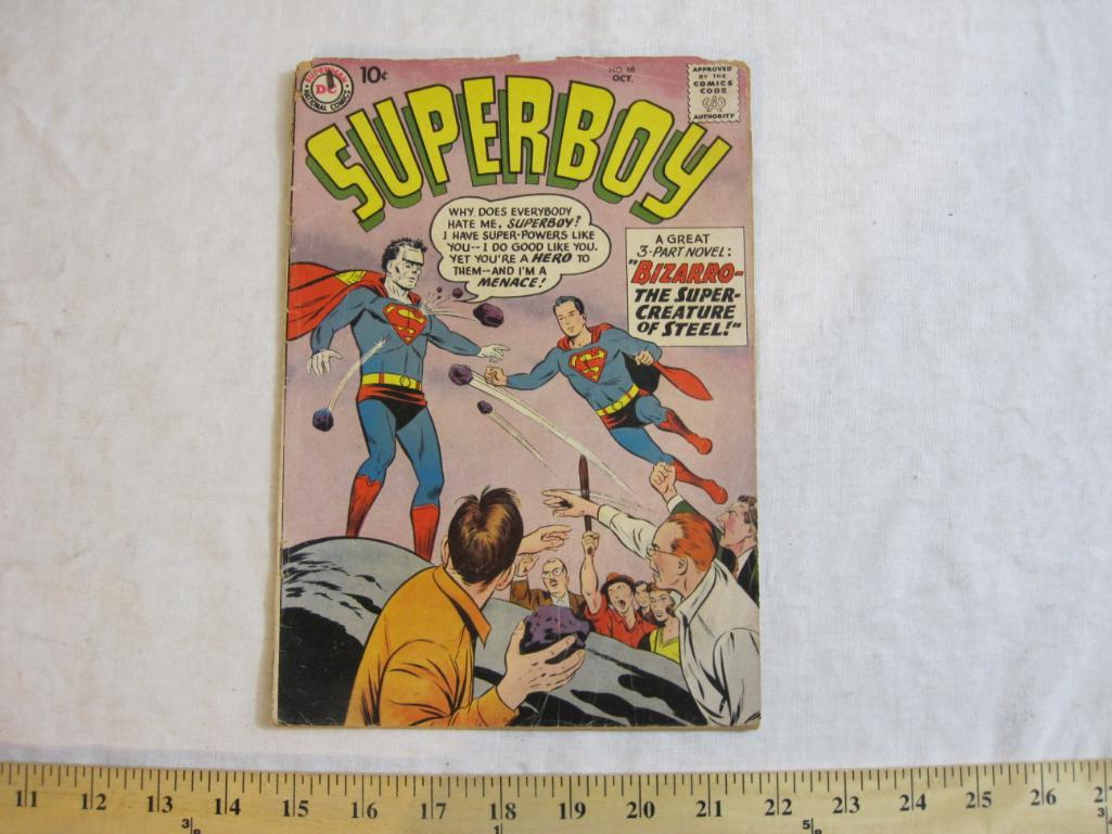 Rare Superboy Comic Book No. 68 October 1958, | Proxibid