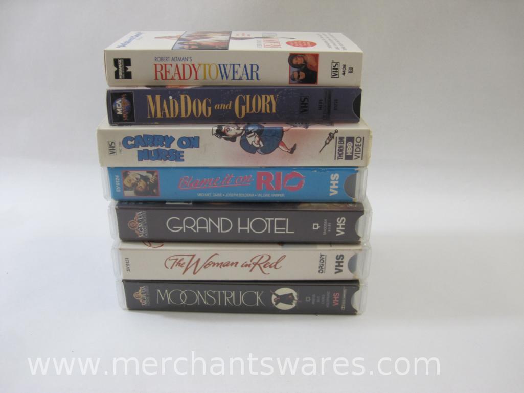 Seven Romantic Comedy VHS Tapes including Mad Dog | Proxibid