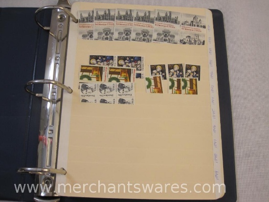 Binder of US Postage Stamps MINT - Postal and Commemorative 1977 to ...