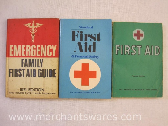 Three Vintage First Aid Books including Standard First Air & Personal ...