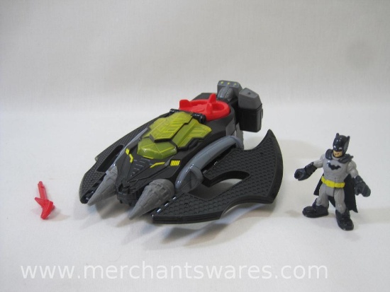 Fisher-Price Imaginext DC Super Friends Batman Figure with Batwing Jet ...
