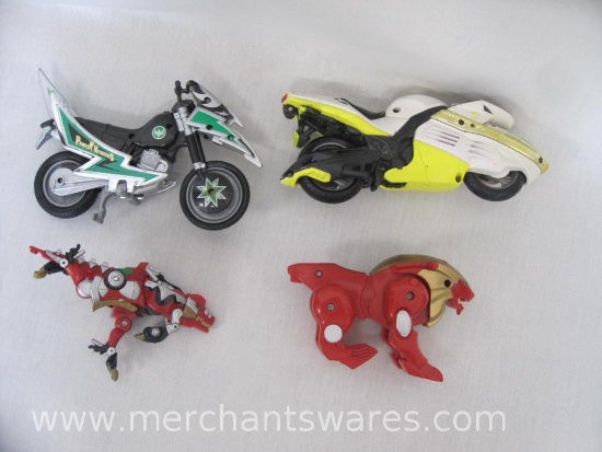 Power Rangers Motorcycles with Dino Thunder by Bandai 2003 and Megazord ...
