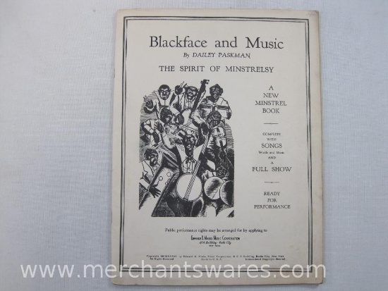 Blackface and Music by Dailey Paskman, The Spirit of Minstrelsy 1936 ...