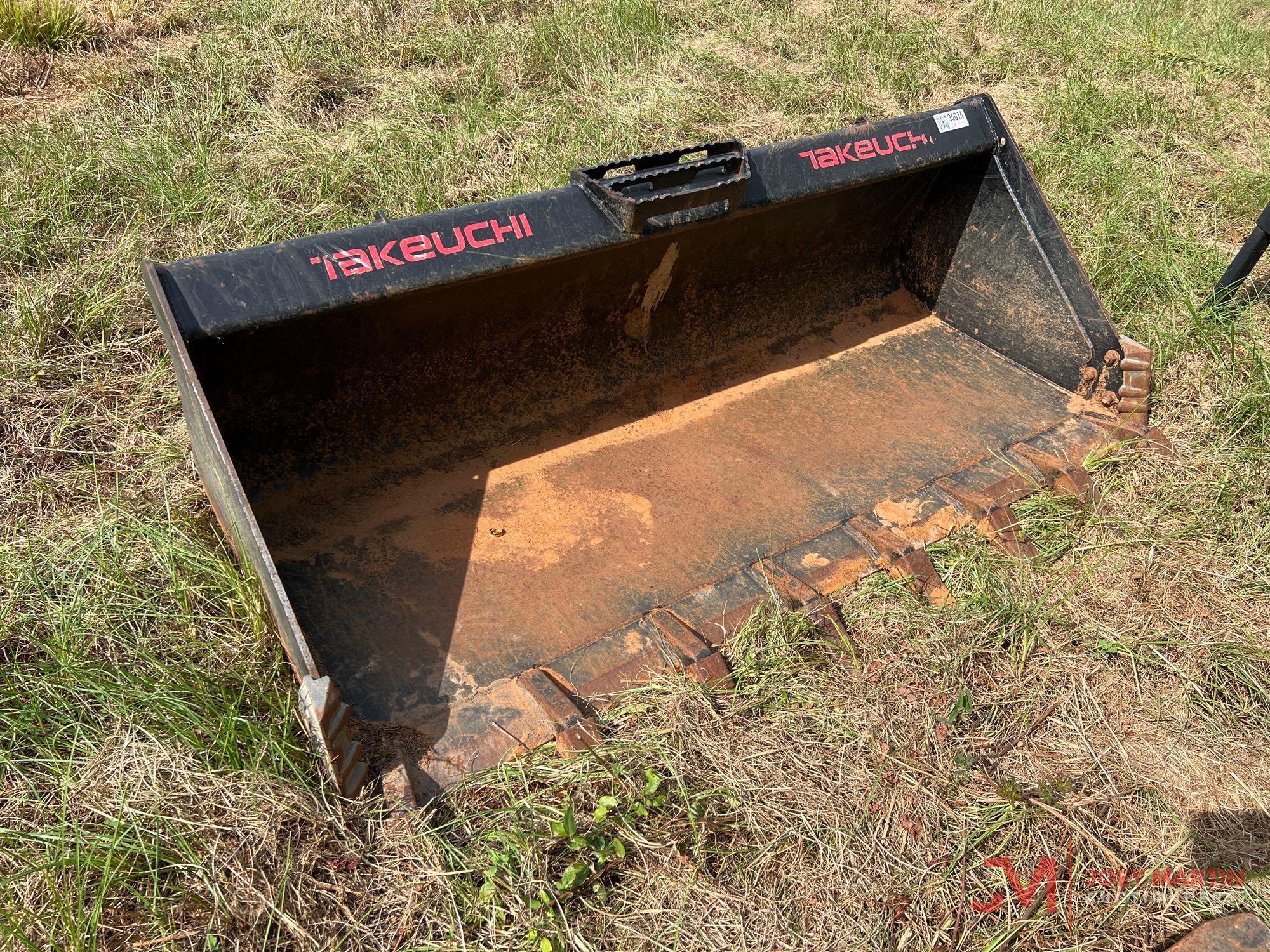 TAKEUCHI 76" TOOTH BUCKET SKID STEER ATTACHMENT | Proxibid