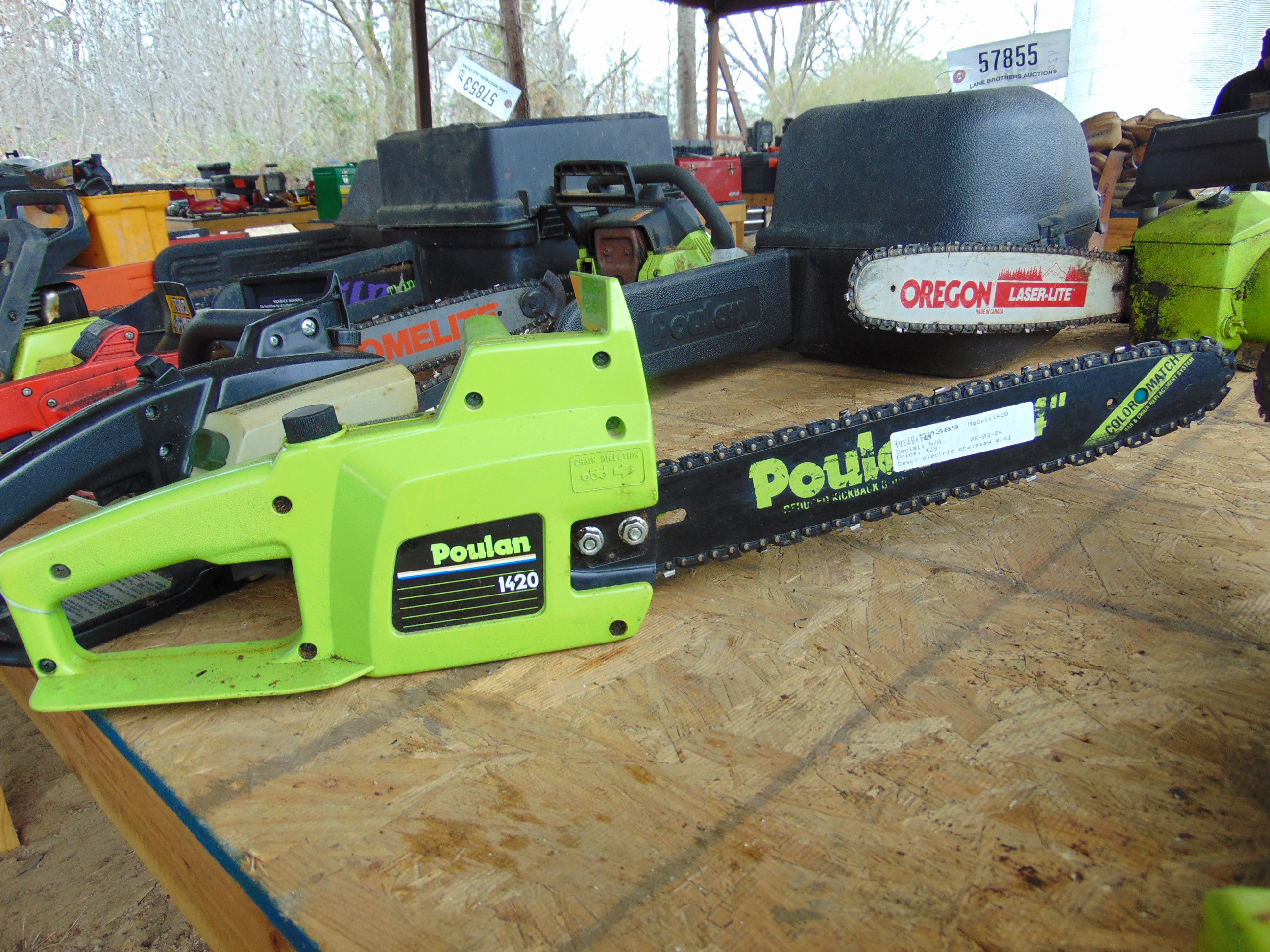 Poulan 1420 electric chainsaw store