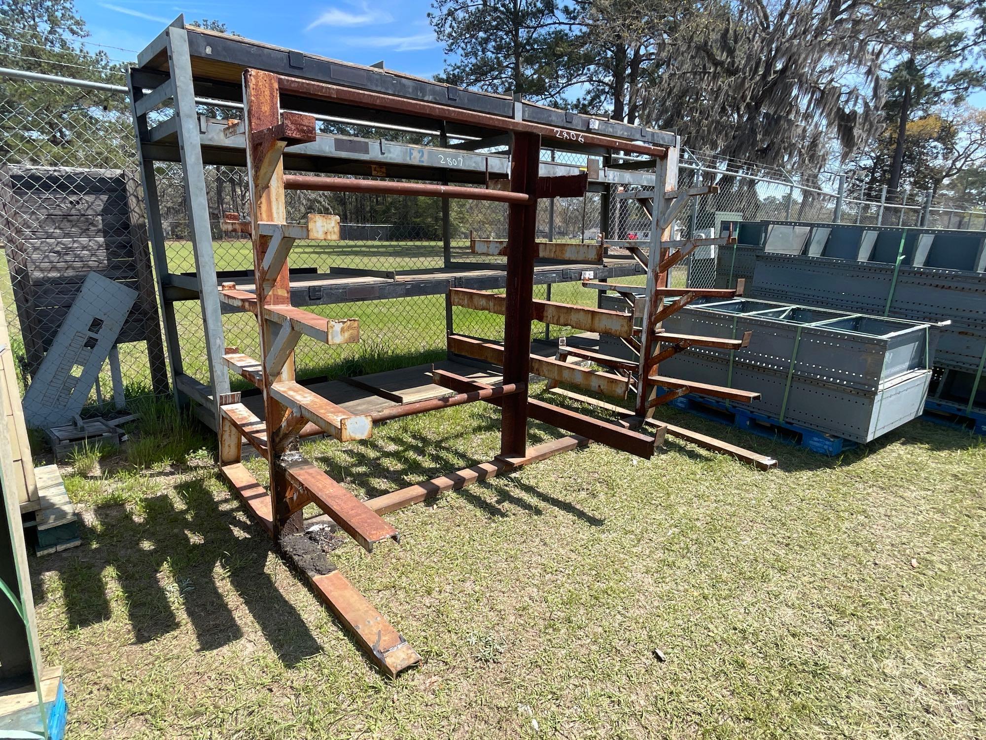 2806 - 8 - 2 SIDED PIPE RACKS | Proxibid