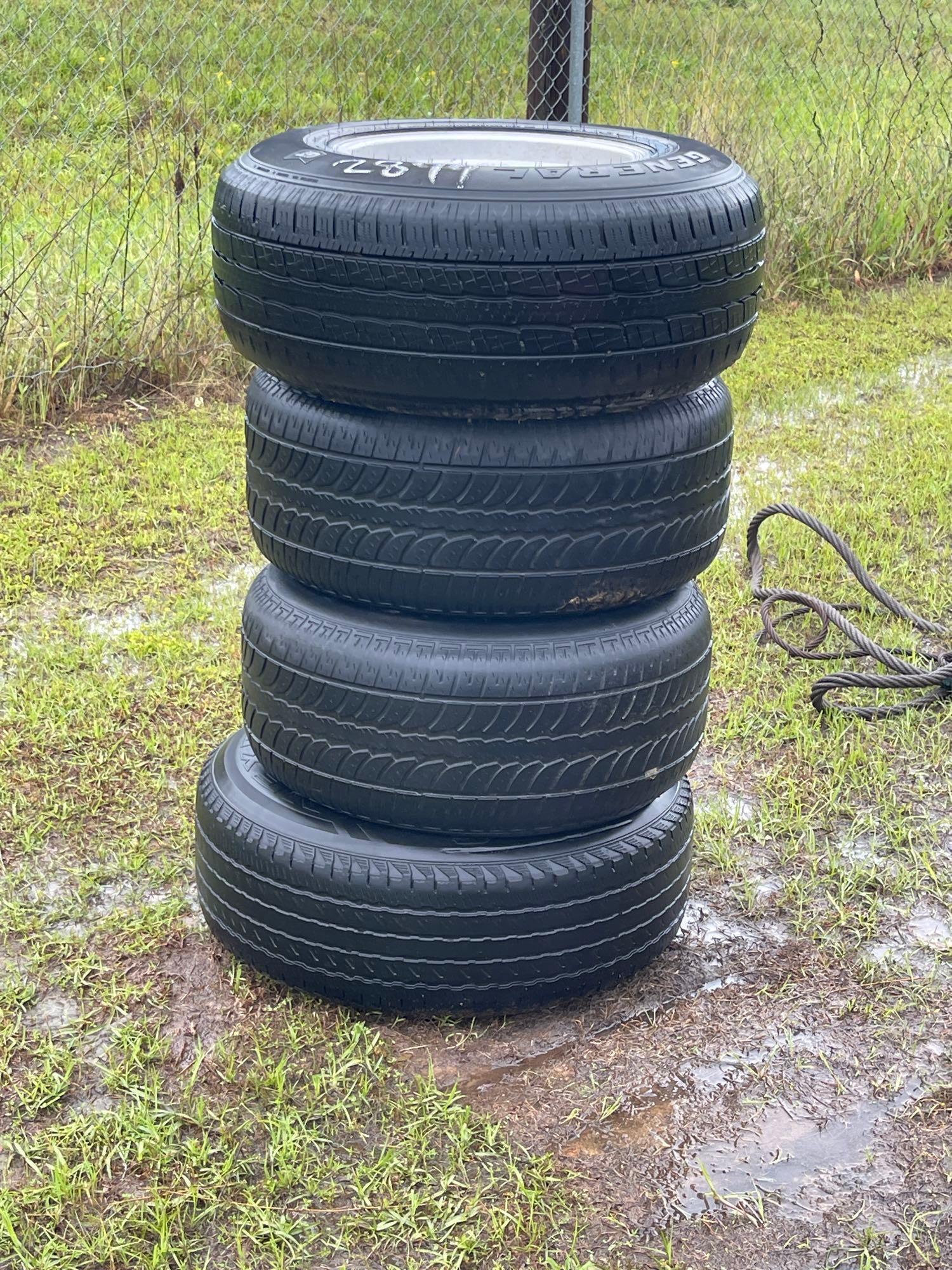 2877 - 4 - 255/70 R15 TIRES & ALUM WHEELS | Proxibid