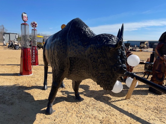 498 - ABSOLUTE - CAST ALUMINUM BUFFALO | Estate & Personal Property ...
