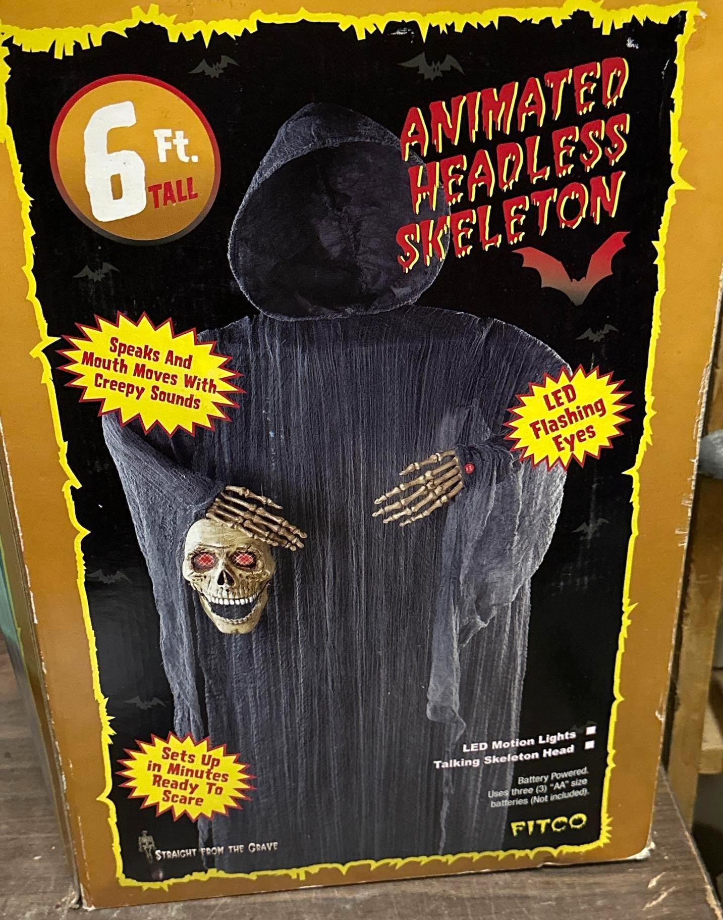6' Animated Headless Skeleton | Proxibid