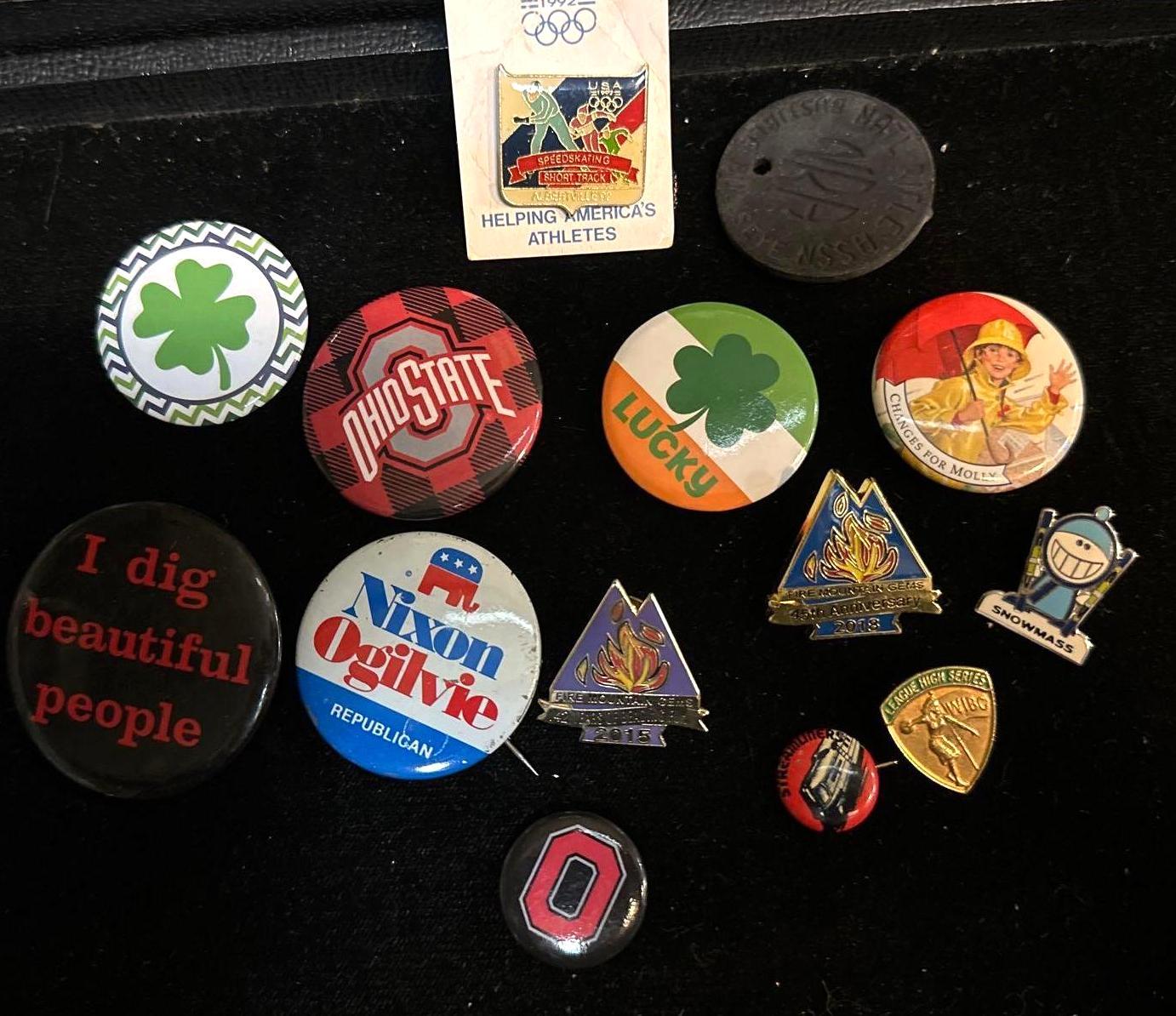 Collectible Pin and Button Lot | Proxibid
