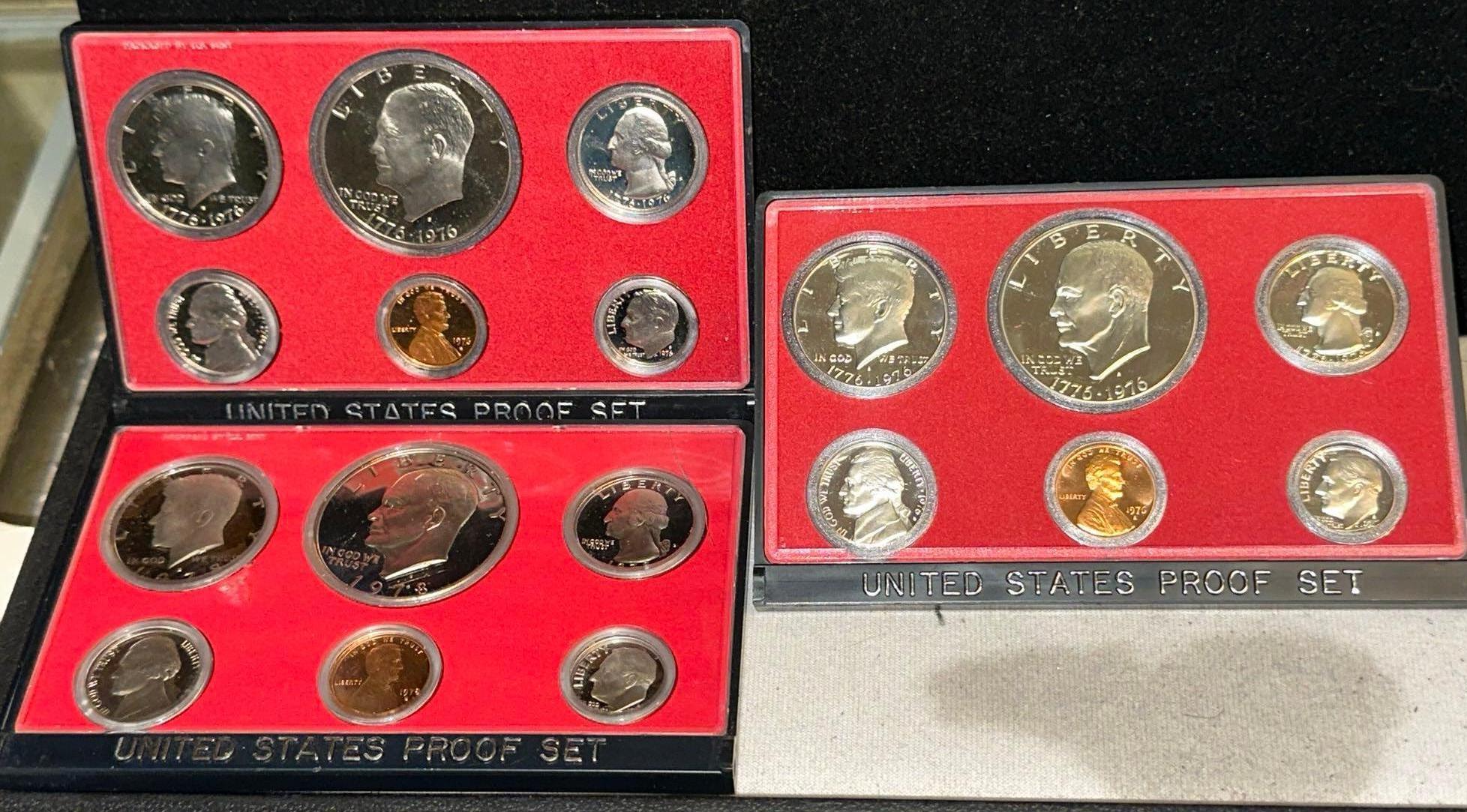 3 US Mint Proof Sets | Proxibid