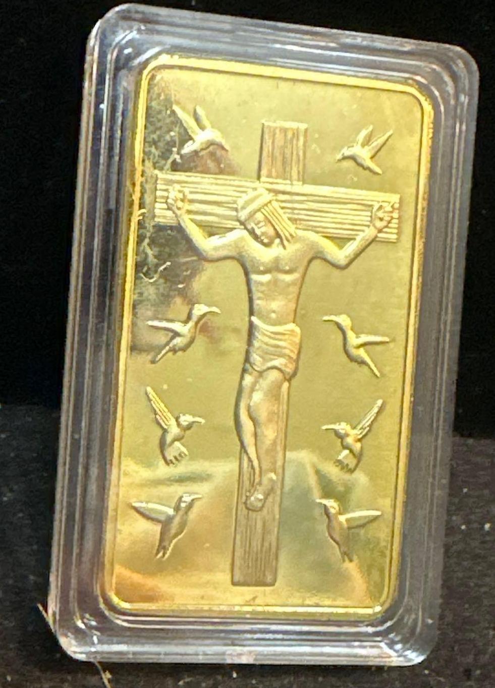 1 Troy Ounce .999 24K Gold Clad Ten Commandments | Proxibid