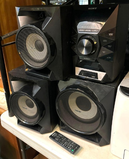 Sony Music System Model #MHC-ECL99BT includes Remote and Subwoofer ...