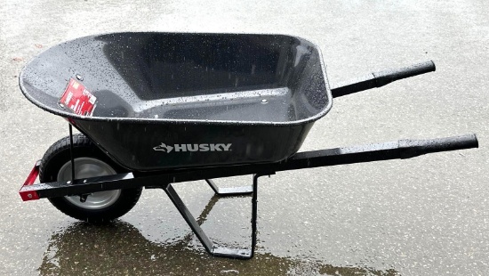 New w/tags Husky Steel Wheelbarrow 6cu feet | Estate & Personal ...