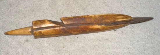 Prehistoric Ivory Harpoon Point with Native Iron Blade | Art, Antiques ...