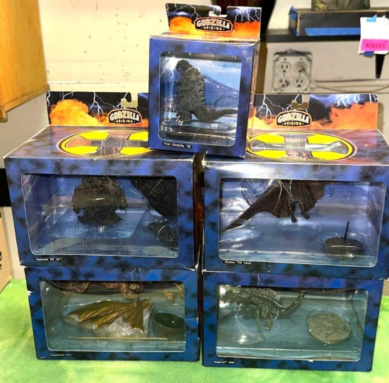 5 NIB Collectible "First Godzilla" Action Figures from the Godzilla ...