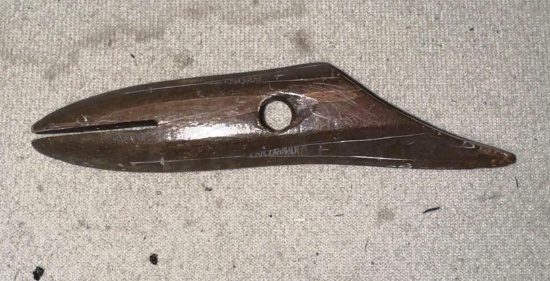 Rare Early Paleo-Eskimo Harpoon Point- Ivory Black from being buried in ...