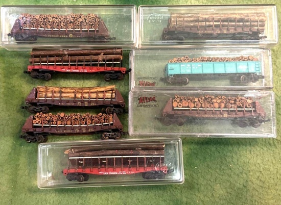 8 Vintage 8 N Scale Lumber cars | Art, Antiques & Collectibles Toys Toy ...