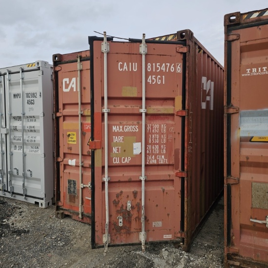 40 ft vented high top connex box | Online Auctions | Proxibid