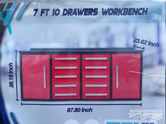 NEW CHERY WORKBENCH + TOOL CHEST | Online Auctions | Proxibid