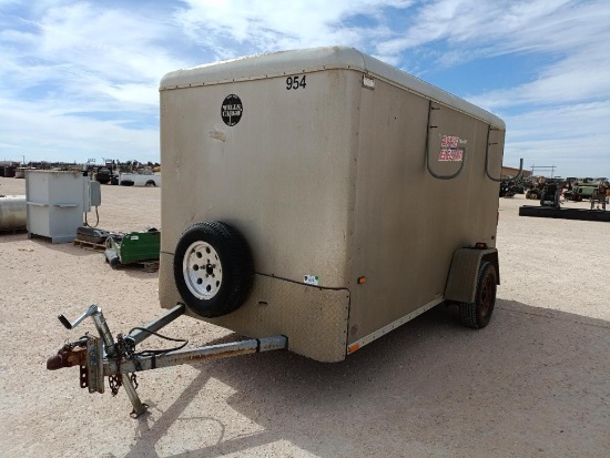 12Ft x 72" Wells Cargo Enclosed Trailer | Heavy Construction Equipment ...