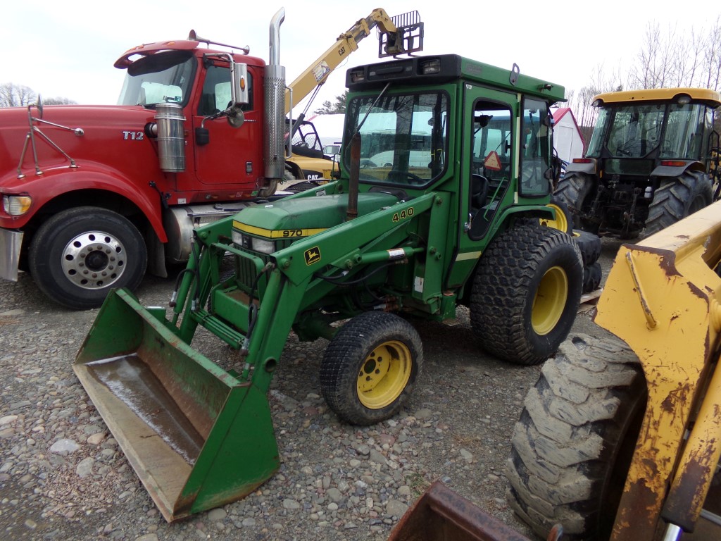 John Deere 970 Tractor with Loader, JD 440 Loader | Proxibid
