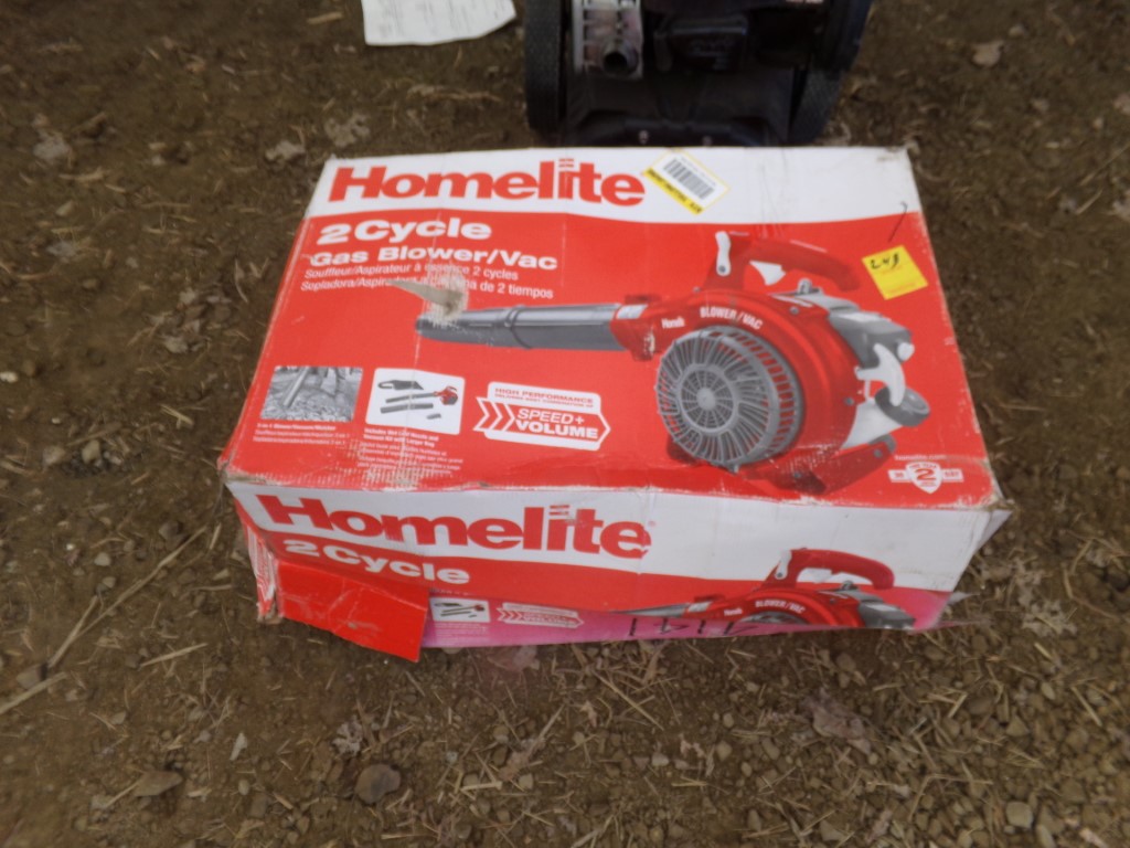 New Homelite 2 Cycle Gas Blower/Vaccuum | Proxibid