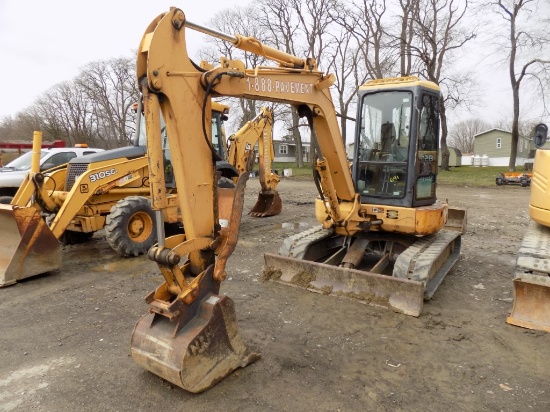 John Deere 50C 2TS Midi Excavator EROPS Cab, w/Dozer Blade, Hyd. Thumb ...