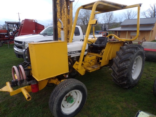 International 2400 Industrial with Side Flail Mower, Front PTO, 3 PT ...