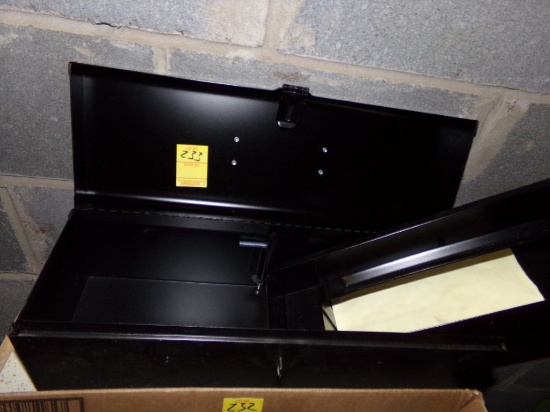 Black Tractor Tool Box with Mounting Bracket, New, 18'' x 6'' x 7 ...