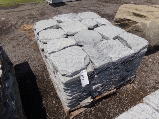 Pallet Of Tumbled Bluestone Wallstone 1 1/2'' Thick, 132 SF, Sold By SF ...