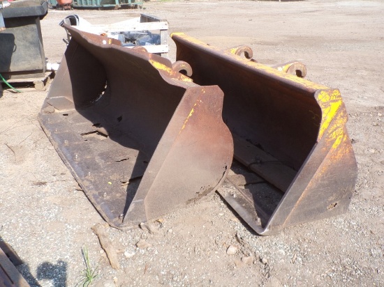 (2) JRB Coupler Quick Attach Front End Loader Buckets - (1) John Deere ...