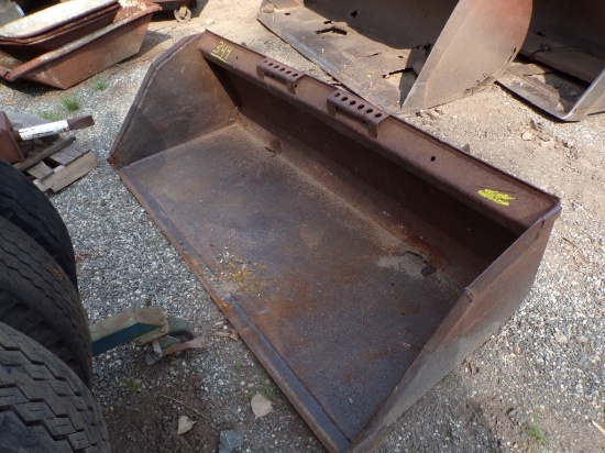 66'' Bobcat Skid Steer Mount Bucket, Has Some Rust Holes | Heavy ...