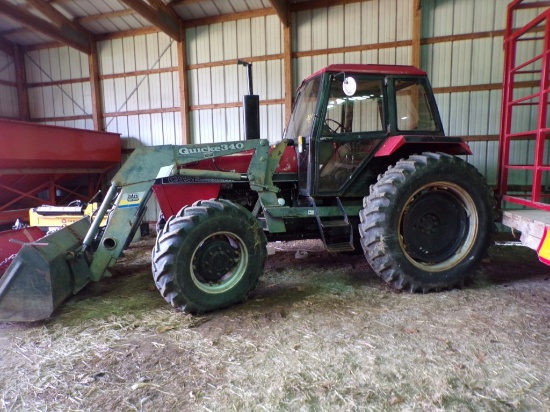 Case IH 1594 4WD Tractor w/Quicke 340 Loader, w/Euro Hookup, Dual Hyd ...