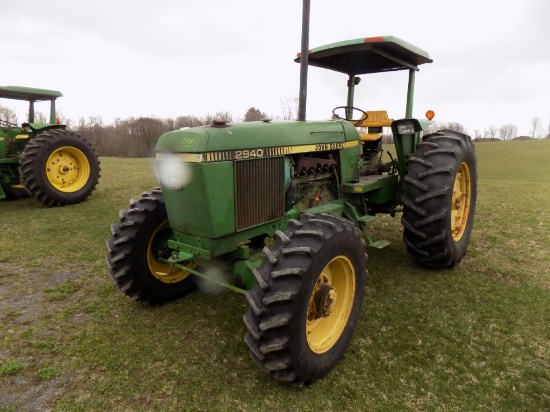 John Deere 2940 4 WD Tractor, ROPS with Canopy, Dual Remotes, PTO, 3 PT ...
