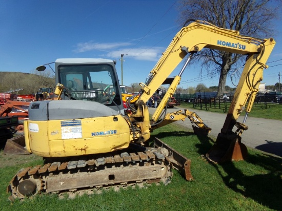 Komatsu PC 78-MR-6 Mid Size Excavator with Cab, Dozer Blade, Stick ...