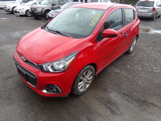 2017 Chevrolet Spark 1LT, Red, 171,826 Mi, Vin# KL8CD6SA8HC756978 ...