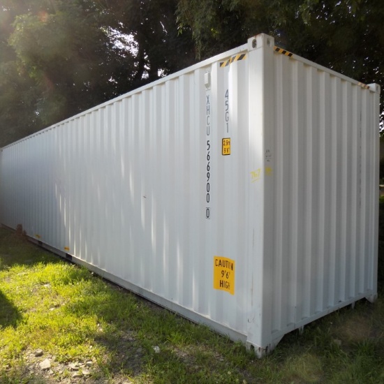 New 40' Shipping/Storage Container, No Side Doors, Swing-Out Doors On ...