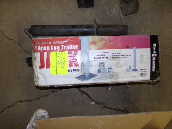 (2) Drop Leg Trailer jacks, One NIB, Box A Little Worn (Generator Room ...